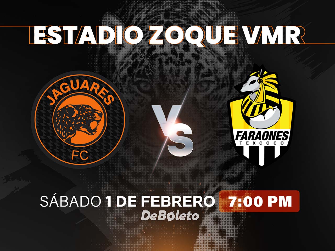 DeBoleto.mx | Jaguares FC vs Faraones Texcoco